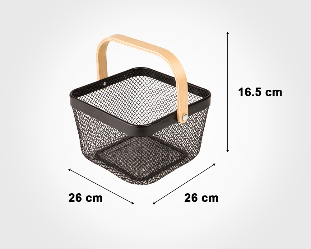 LIMON MULTIPURPOSE METAL ORGANIZING BASKET